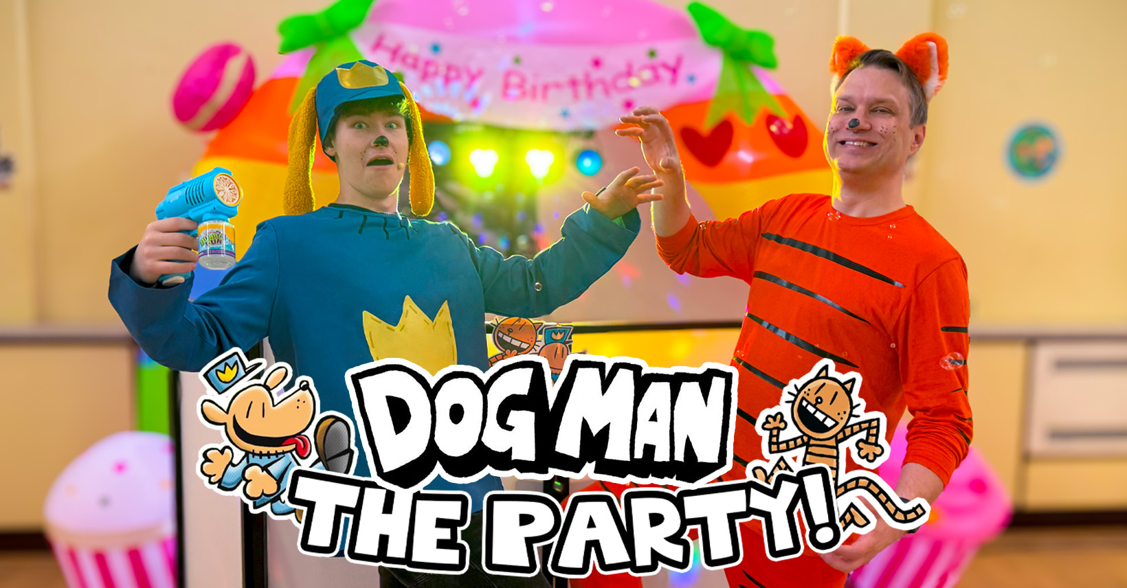 Dog Man & Petey The Cat | Birthday Party Entertainer Review!